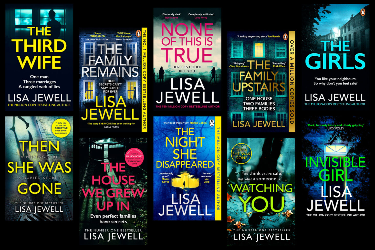 Lisa Jewell books in order | All crime novels