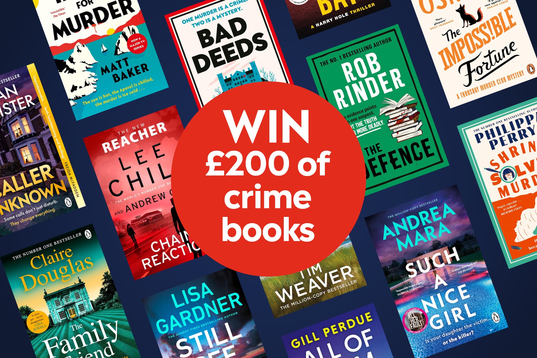 Win £200 worth of crime books